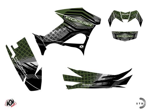 kit déco quad yamaha sturdy vert série Kutvek