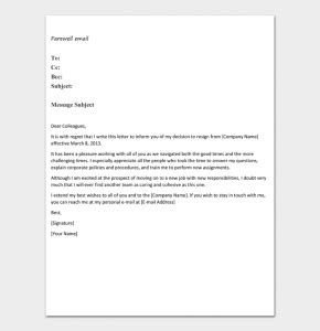 How To Write A Goodbye Email To Co Workers With Examples
