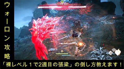 WoLong2週目裸レベル1攻略張梁の攻略新解釈動画Naked level1 kills Zhang Liang yellow