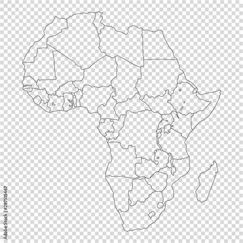 Transparent Africa Map