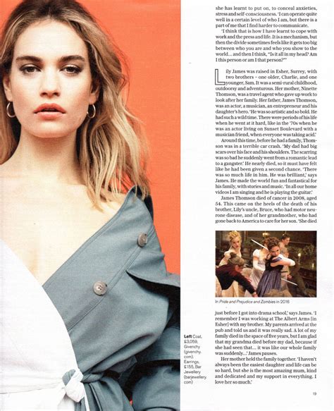 Lily James Telegraph Magazine Issue Celebmafia