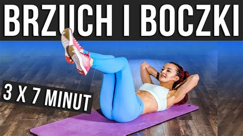 TRENING NA BRZUCH I BOCZKI DOMOWY TRENING NA PŁASKI BRZUCH YouTube