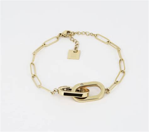 Bracelet ZAG Jenny acier doré By Cracotte