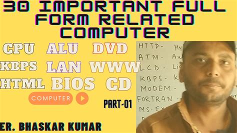30 Important Full Form Related Computer Important Full Form In Computer