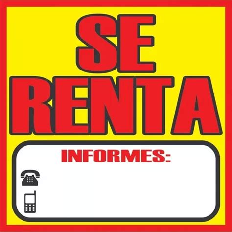 Lona Impresa Se Vende O Se Renta 1x1 Metro varios Diseños Meses sin