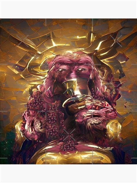 Bacchus God Of Wine Poster For Sale By CattlettArt Redbubble