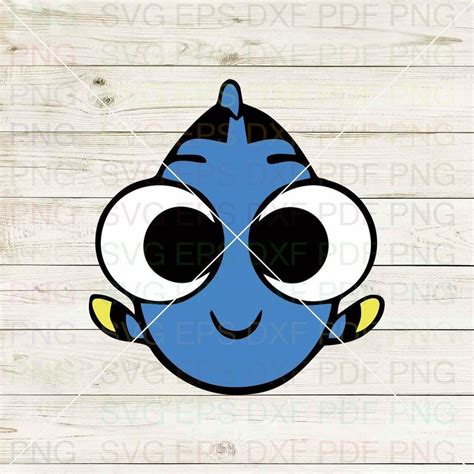 Dory Finding Nemo 019 Svg Dxf Eps Pdf Png Cricut Cutting File Vector