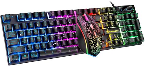 Amazon KOORUI Wired Gaming Keyboard And Mouse Combo Full Sized