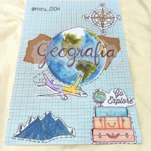Portadas de geografía fáciles para imprimir secundaria