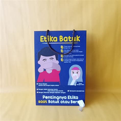 Jual Poster Gantung Hard Poster Pentingnya Etika Saat Batuk Dan