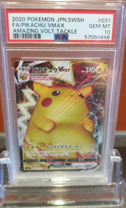 The Pokémon Company Graded Card PSA 10 Pikachu Vmax Catawiki