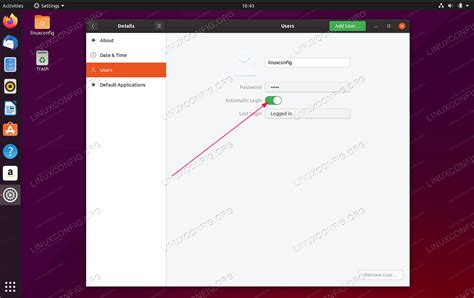 How To Enable Automatic Login On Ubuntu 20 04 Focal Fossa LinuxConfig