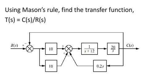 solved q2 using mason s rule find the transfer function