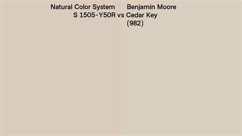 Natural Color System S 1505 Y50R Vs Benjamin Moore Cedar Key 982 Side