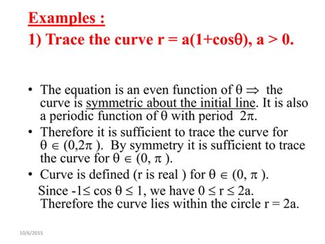 tracing of curve cartesian and polar ppt