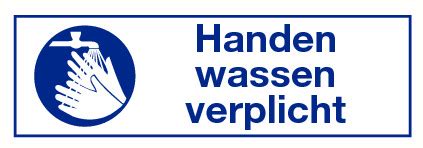 Pictogram Handen Wassen Verplicht Kopen Bestel Nu Online