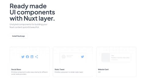 An Open Source UI Component Layer For Building Nuxt Content Quick