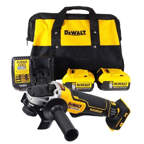 Esmerilhadeira A Bateria 4 1 2 20v 220v Dcg413p2 B2 Brushelss Dewalt