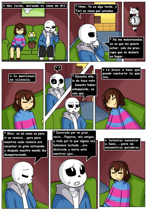 Este es mi cómic de UNDERTALE PÁGINAS 5 9 EVERVOID AU