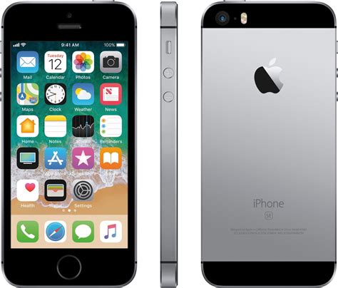 Restored Apple Iphone Se Gb Locked To At T And Cricket Space Gray