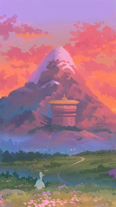 Digital Art Sunset Scenery Landscape HD Phone Wallpaper Rare Gallery