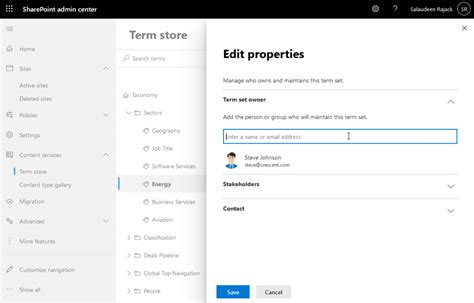 SharePoint Online Change Term Set Owner Using PowerShell SharePoint