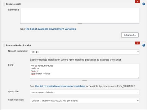 node js jenkins ci how to use pipelines to use a newer version of nodejs stack overflow