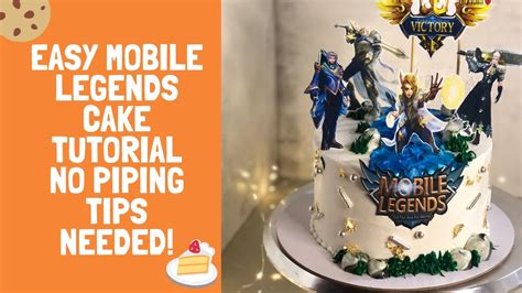 Pinterest Mobile Legends Cake No Piping Tips Needed Super Easy Youtube