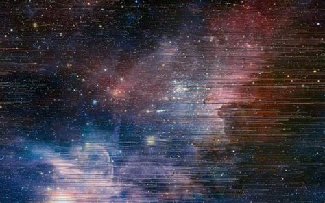 Sunlight Galaxy Space Reflection Sky Stars Glitch Art