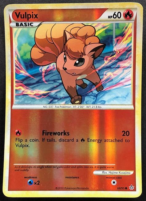 Vulpix Reverse Holo 68 Prices Pokemon Unleashed Pokemon Cards