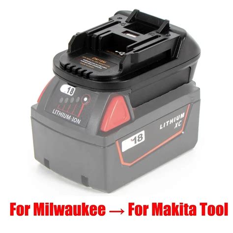 DM18M Battery Convertor Adapter For Milwaukee 18V For Dewalt 20V Li Ion