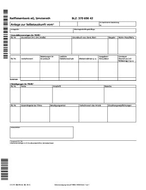 Fillable Online Raiffeisenbank Simmerath Raiffeisenbank EG Simmerath