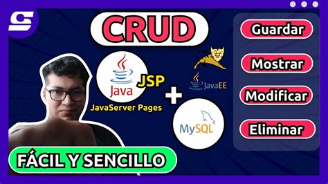 ¿cÓmo hacer un crud guardar mostrar modificar y eliminar con java jsp y mysql fÁcil y