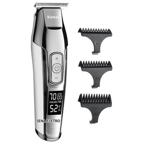 Máquina de Acabamento Profissional Kemei Visor LCD KM 5027