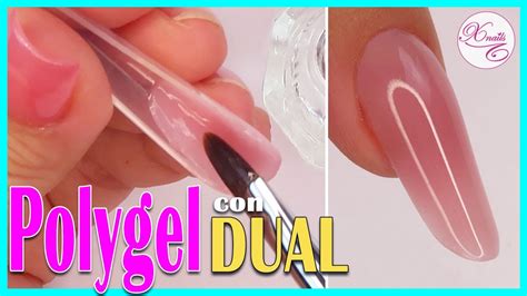 10 Como hacer Uñas de POLYGEL con Moldes DUAL para que NO SE