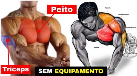 Treino de Peito e Tríceps em Casa Sem Pesos YouTube