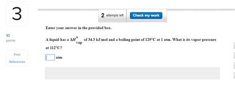 Solved Attempts Left Check My Work Enter Your Answer In Chegg