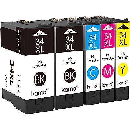 OFFICE HELPER Kompatibel 34XL Druckerpatronen für Epson Workforce Pro