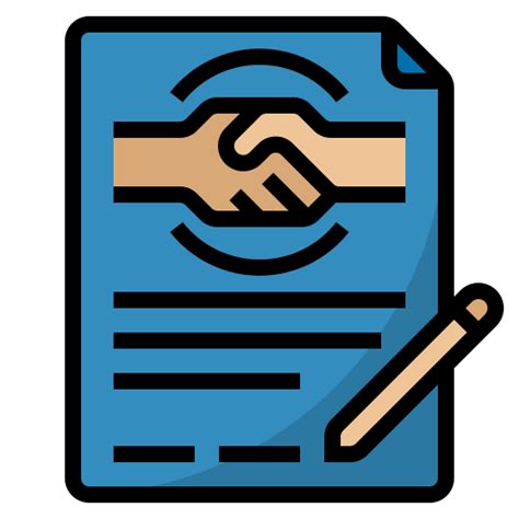 Icono De Contrato Generic Outline Color