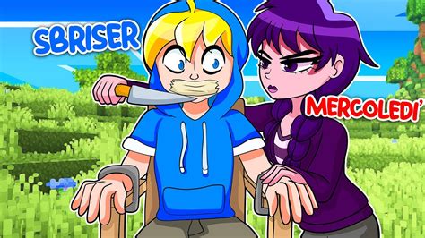 MERCOLEDÌ ADDAMS TORTURA SBRISER su MINECRAFT ITA YouTube