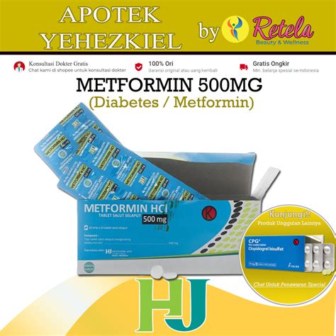 Jual Metformin Mg Strip Tablet Shopee Indonesia