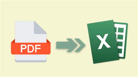 how to extract excel table from pdf