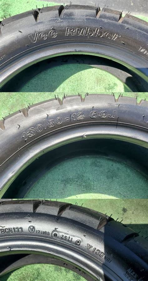 Yahoo オークション ほぼ新品 Vee Rubber タイヤ フロント リア セッ