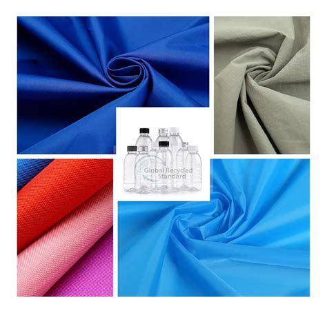 Eco Friendly RPET Fabric Recycled Plastic Polyester Taffeta Pongee