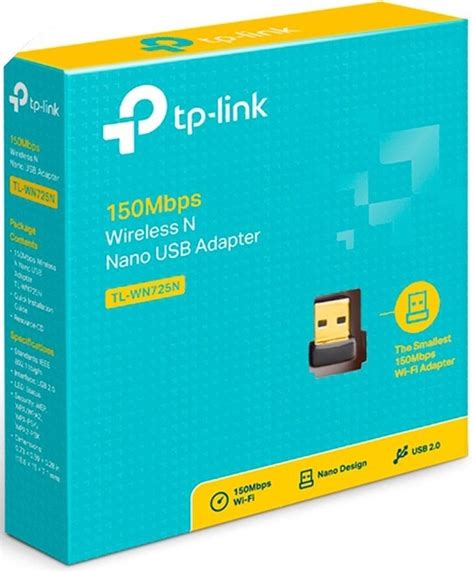 TP LINK TL WN725N 150Mbps Wireless N Nano USB Adapter Sleek Miniature