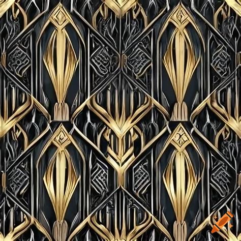Art Deco In Black And Gold