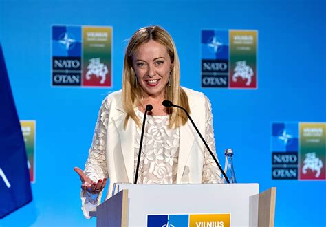 Vertice NATO A Vilnius Conferenza Stampa Del Presidente Meloni