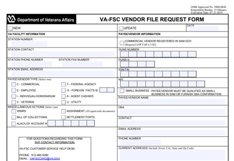 VA Form 10091 Printable VA Form