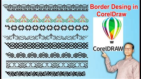 border desing in coreldraw how to make border in coreldraw by kgn graphics youtube