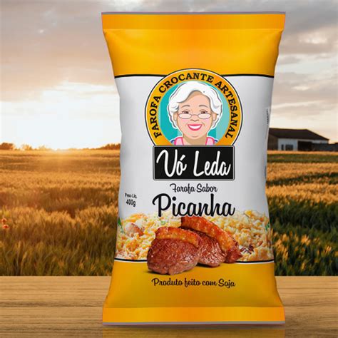 Farofa Artesanal Deliciosa Crocante Gourmet Sabores G V Leda